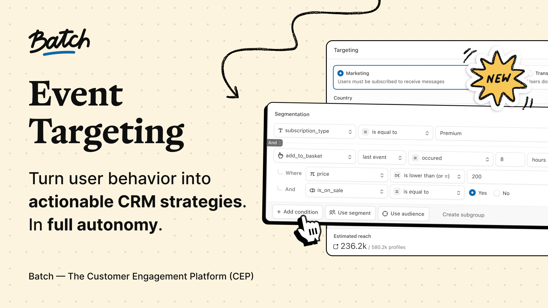 Batch | Event Targeting: Simplified CRM Targeting