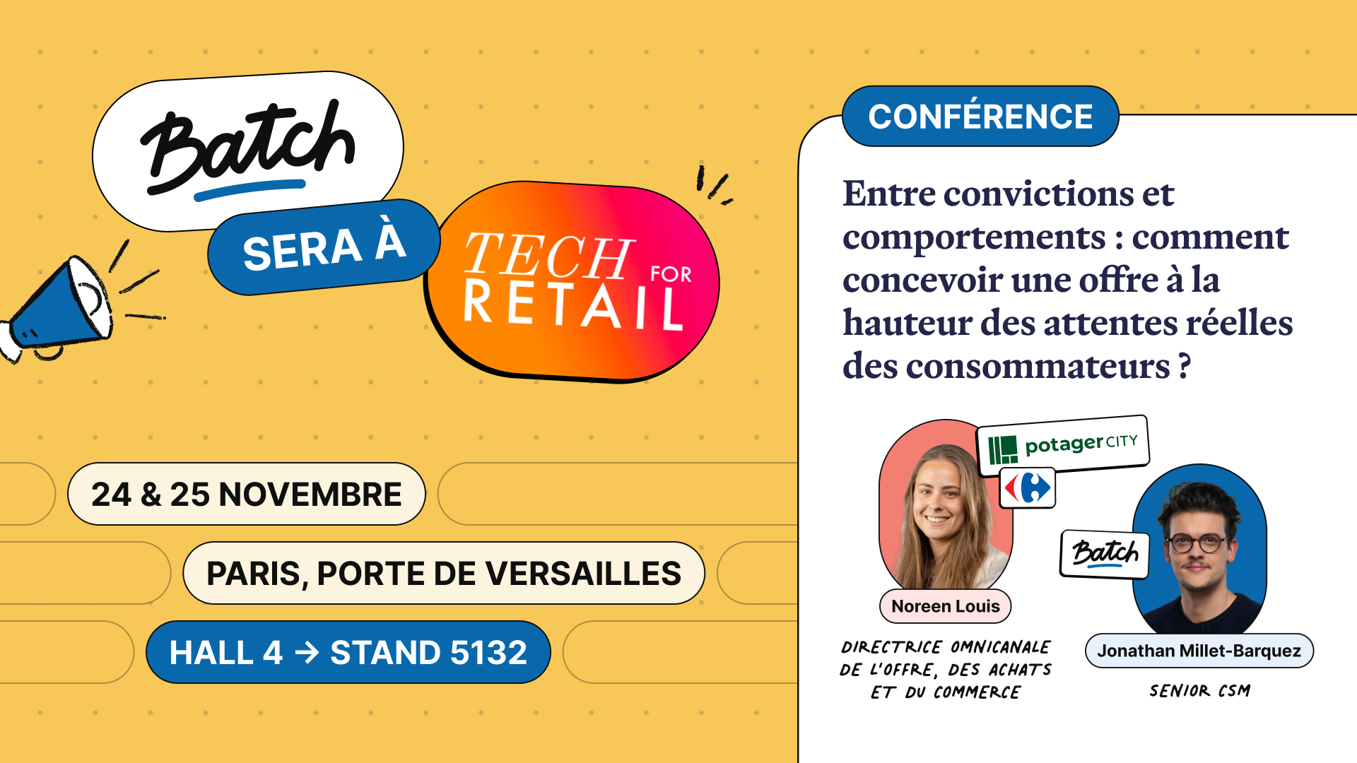 Batch | Batch participe au salon Tech For Retail 2025
