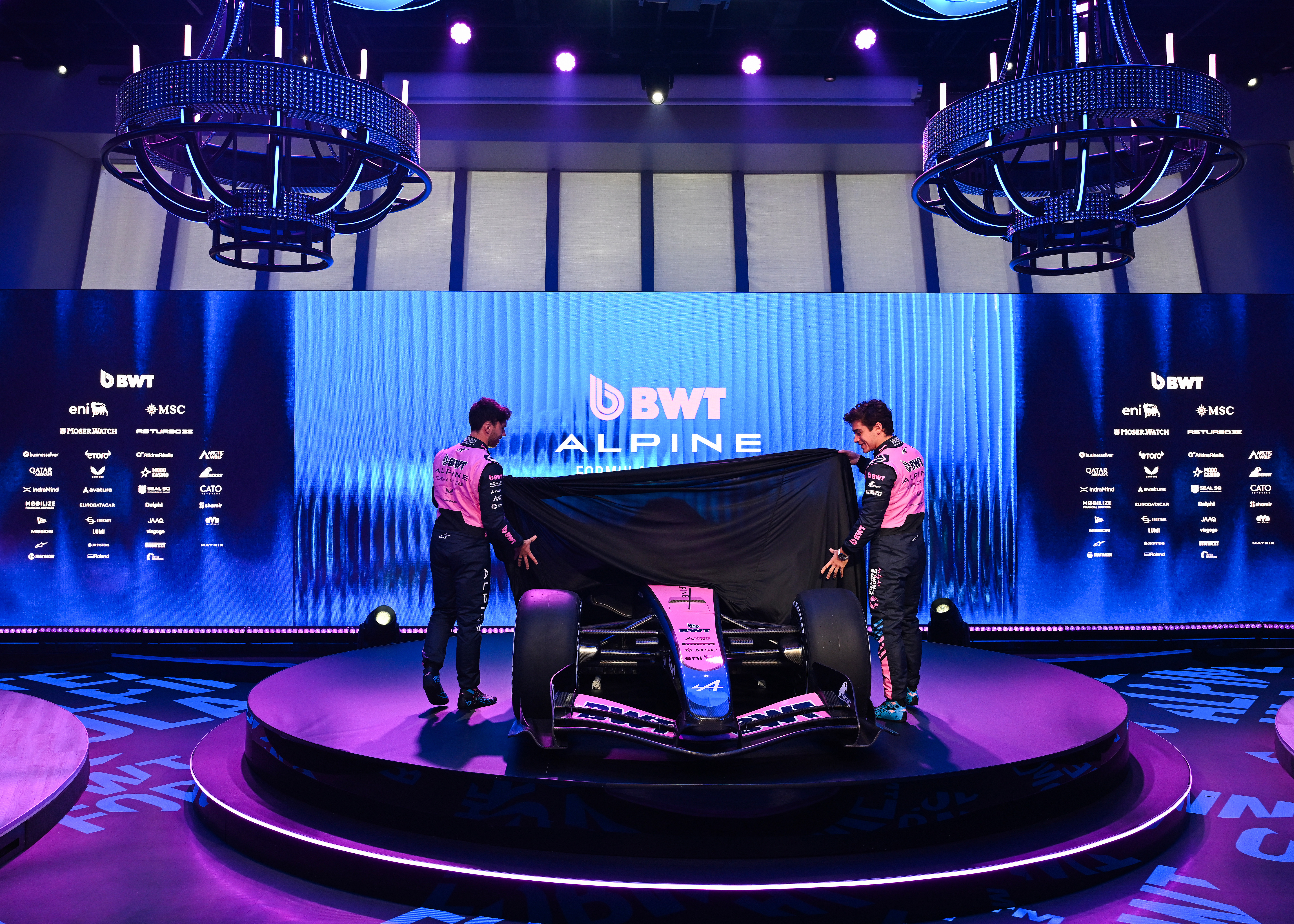 BWT Alpine Formula One Team makes history with livery reveal aboard MSC ...