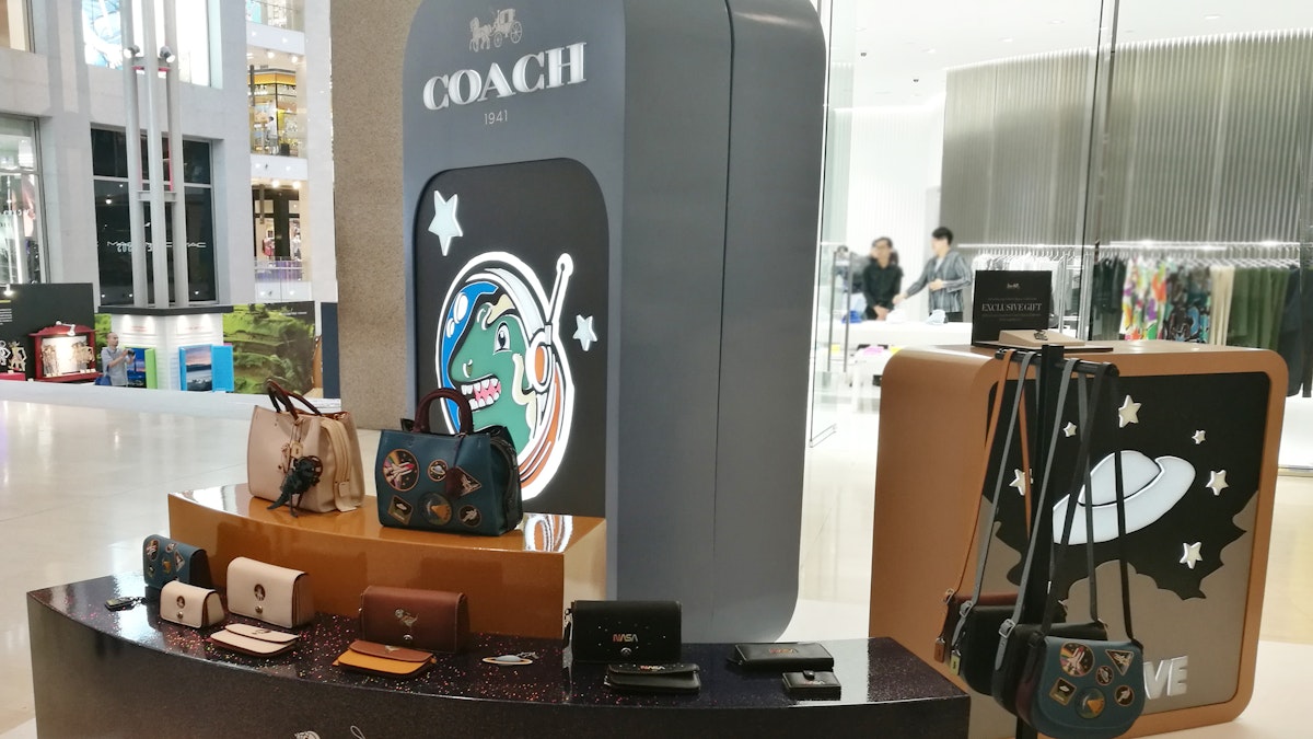 Coach has a "outerspace" pop-up in Pavilion KL now