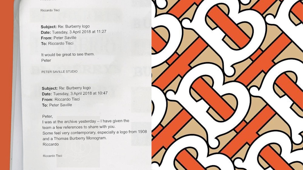 Have you seen the new Burberry monogram logo?