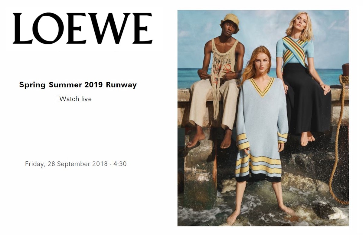 Watch the LOEWE Spring 2019 show right here
