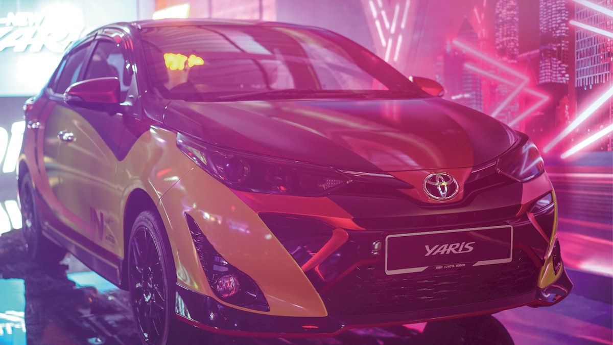 Meet Yaris, a new hatchback model from Toyota