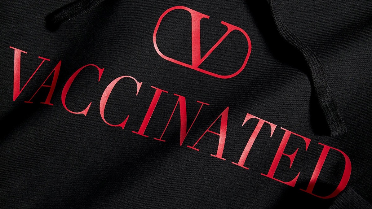 Valentino partnered with UNICEF to launch “Vaccinated” hoodies