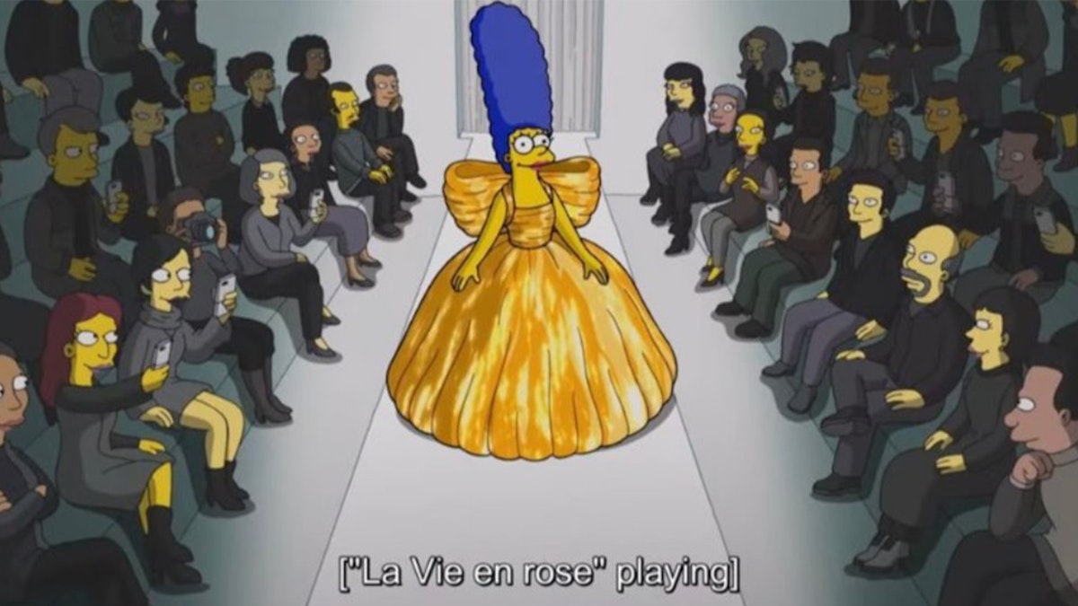 Balenciaga stages a red carpet runway and The Simpsons