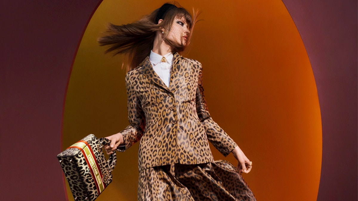 Dior revisits the timeless Mizza leopard motif