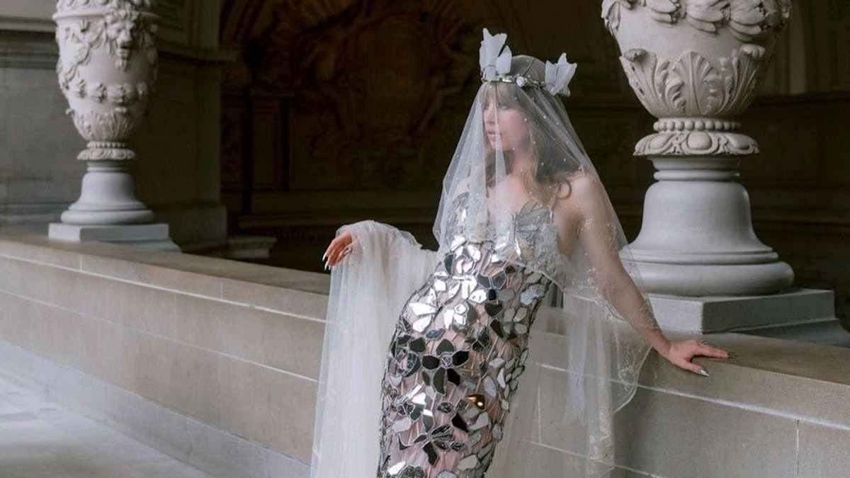 The wedding of billionaire heiress Ivy Getty to Toby Engel