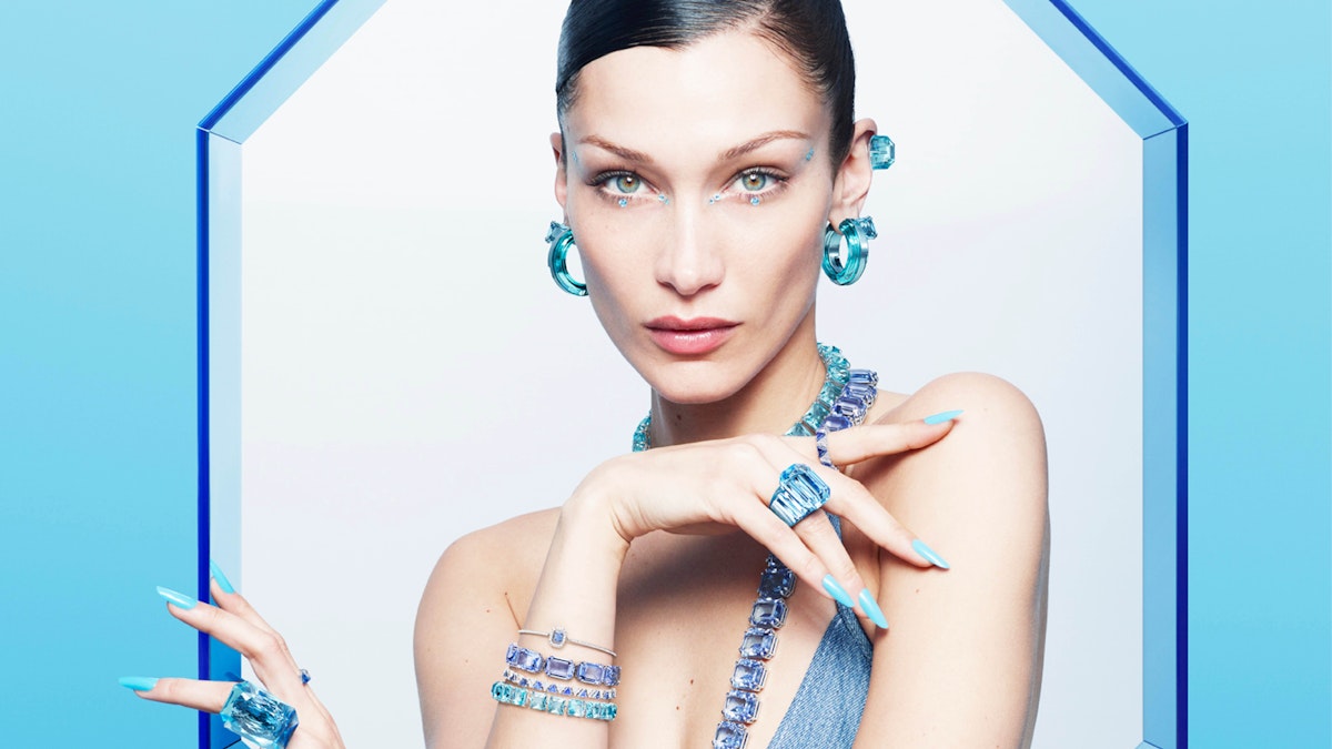 Bella Hadid shows off her multifaceted charms in Swarovski’s campaign