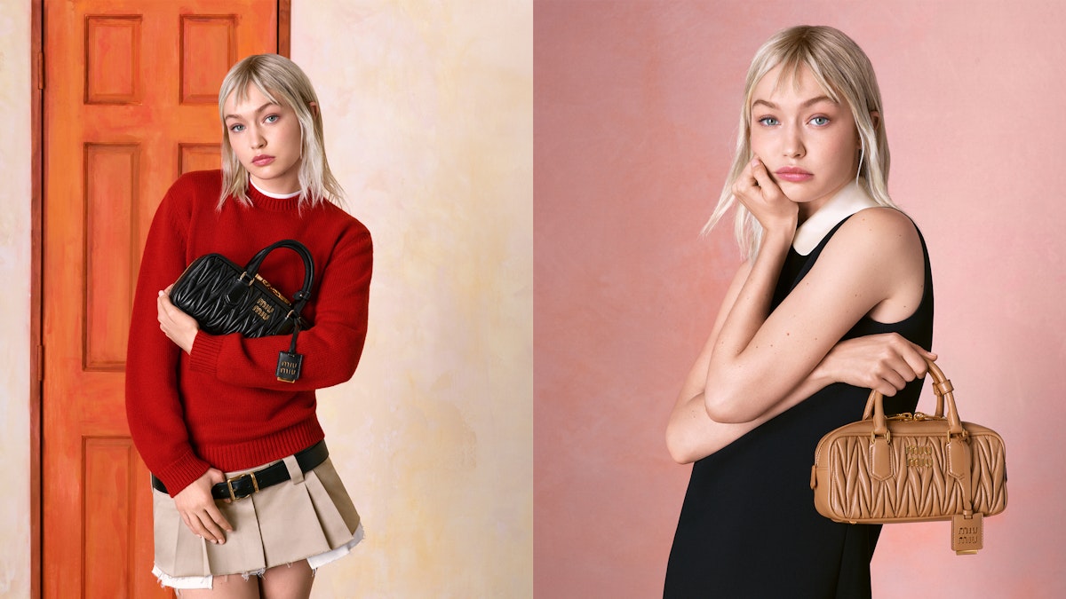 Gigi Hadid faced Miu Miu new campaign
