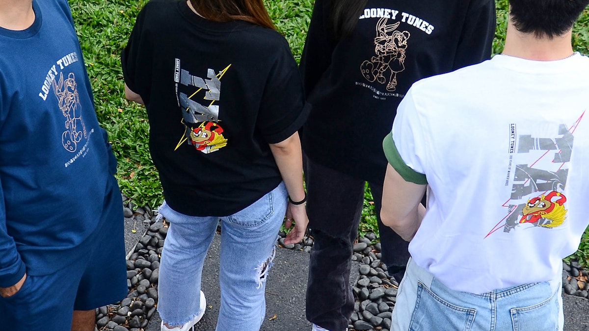 Skechers x Warner Bros. launched the WB100 apparel collection