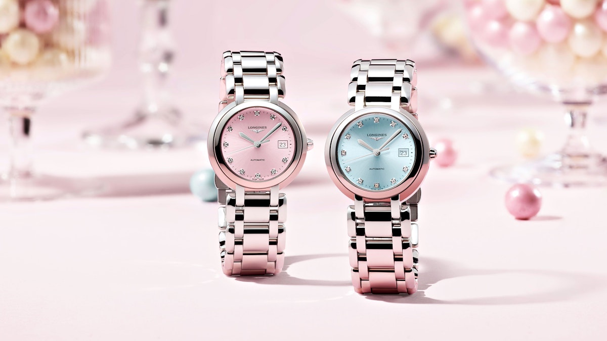 A splash of summery hues is added to the Longines PrimaLuna collection