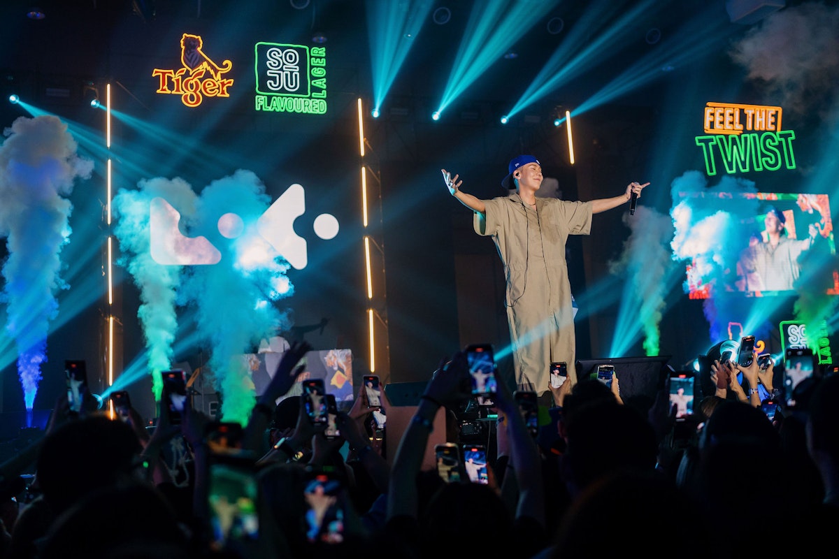 South Korean rapper Loco headlines the Tiger Soju Flavoured Lager ...