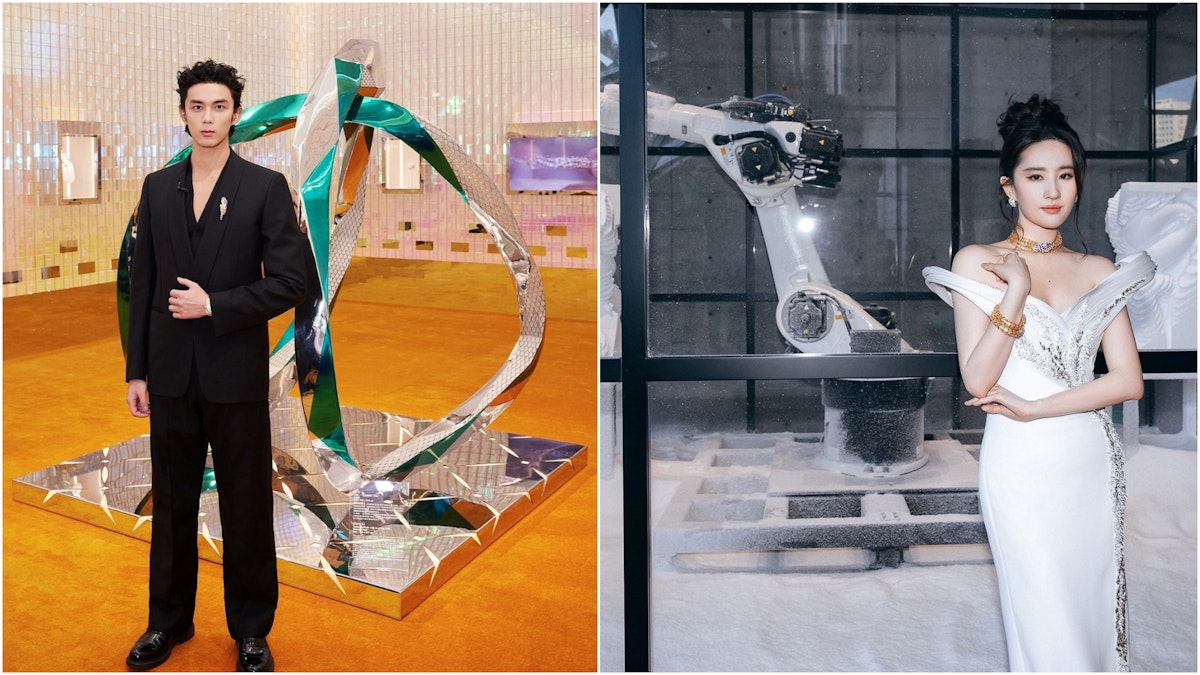 Inside Bvlgari's Serpenti Infinite Tales exhibition in Beijing with Liu Yifei and Wu Lei