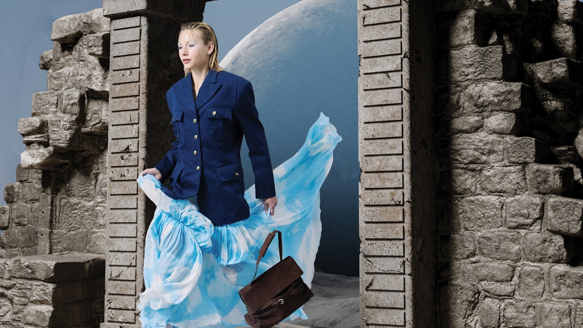 Ethereal Dreamscape: Venture into a visionary utopia alongside model Acacia