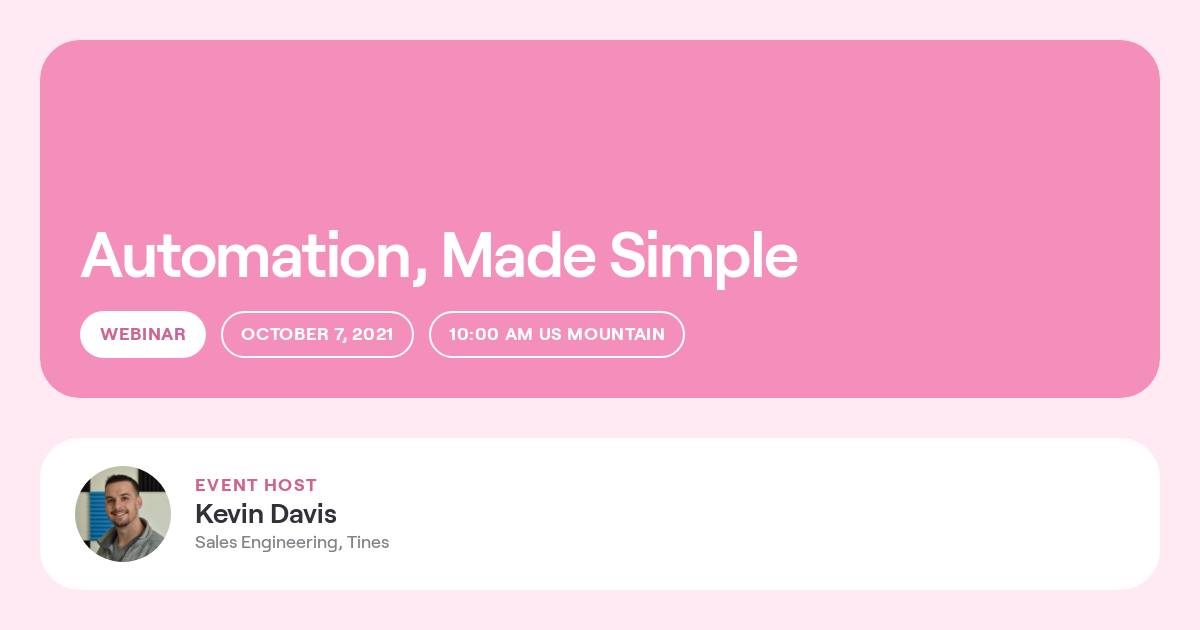 Automation, Made Simple | Tines