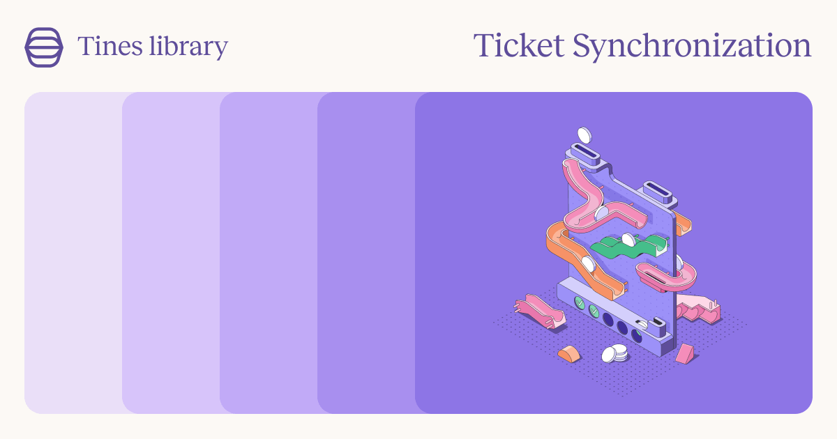 Ticket synchronization | Tines library