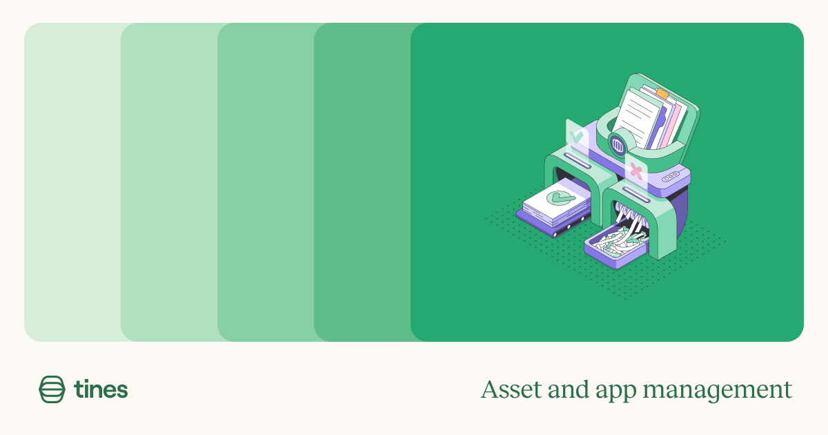 Asset and app management | Tines library