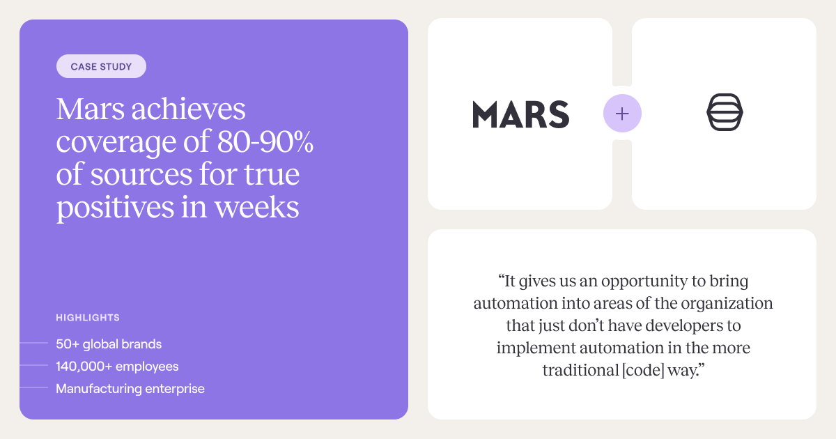 Mars achieves coverage of 80-90% of sources for true positives in weeks ...