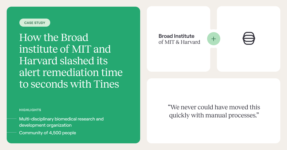 How the Broad institute of MIT and Harvard slashed its alert ...