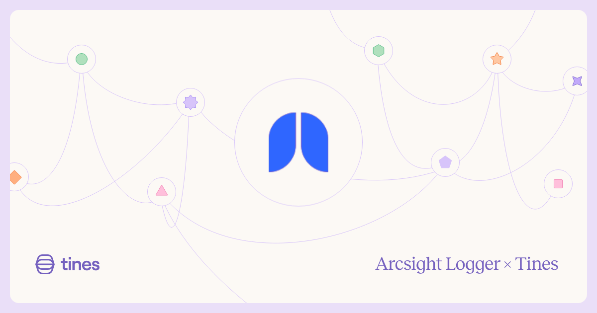 Tines × Arcsight Logger | Tines