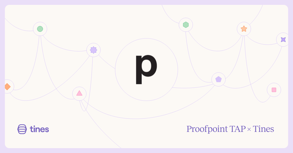 Tines × Proofpoint TAP | Tines