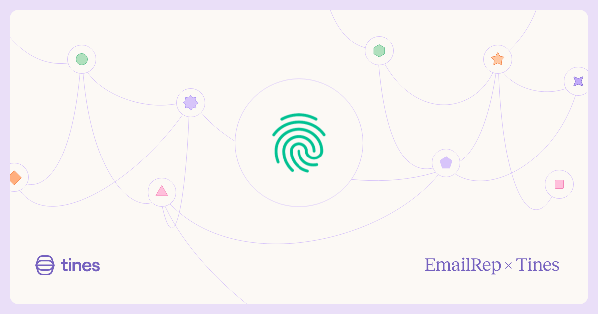 Tines × EmailRep | Tines