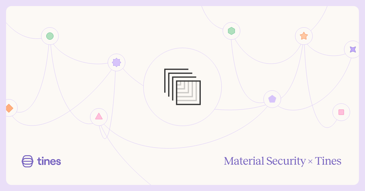 Tines × Material Security | Tines