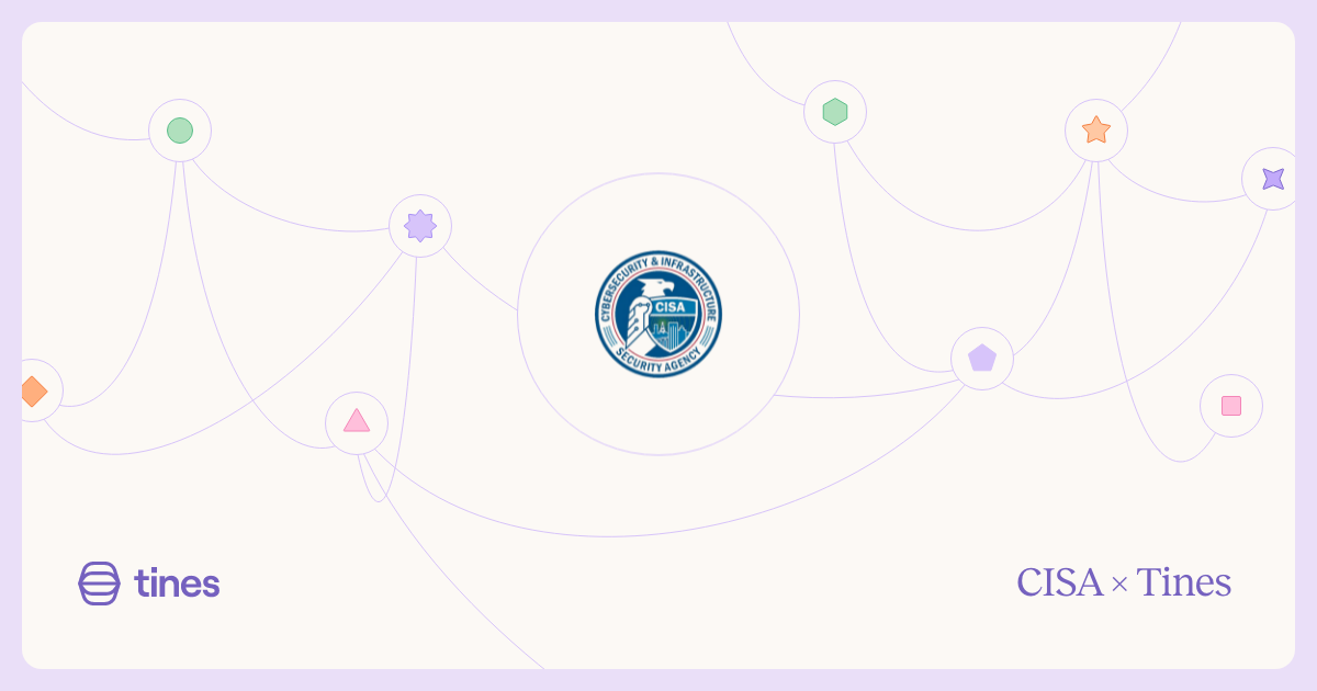 Tines × CISA | Tines