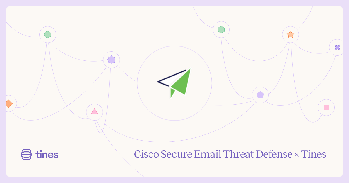 Tines × Cisco Secure Email Threat Defense | Tines