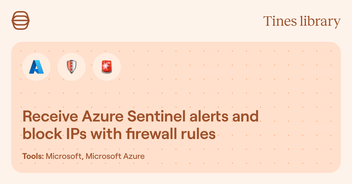 Receive Azure Sentinel alerts and block IPs with firewall rules ...