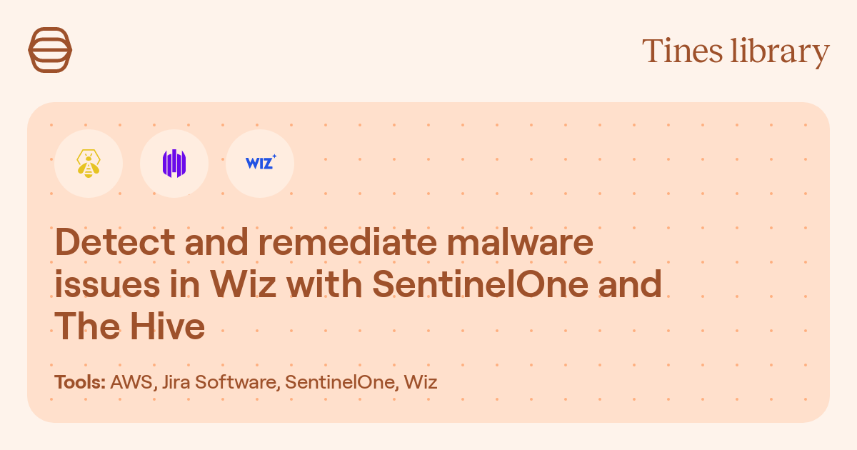 Detect and remediate malware issues in Wiz with SentinelOne and The ...