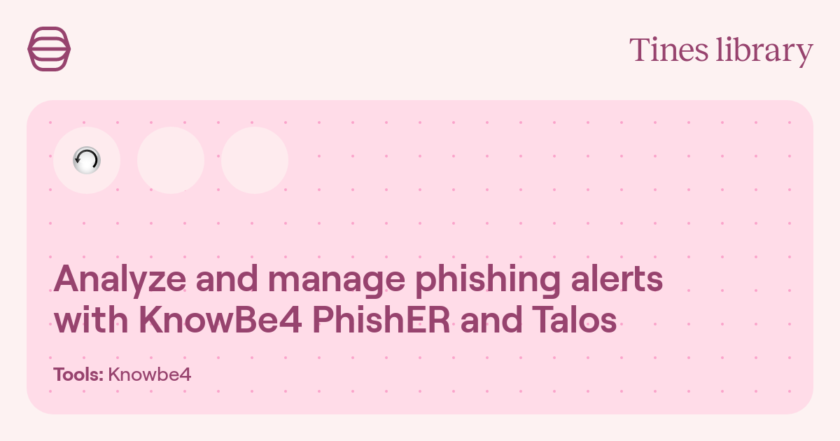 Analyze and manage phishing alerts with KnowBe4 PhishER and Talos ...
