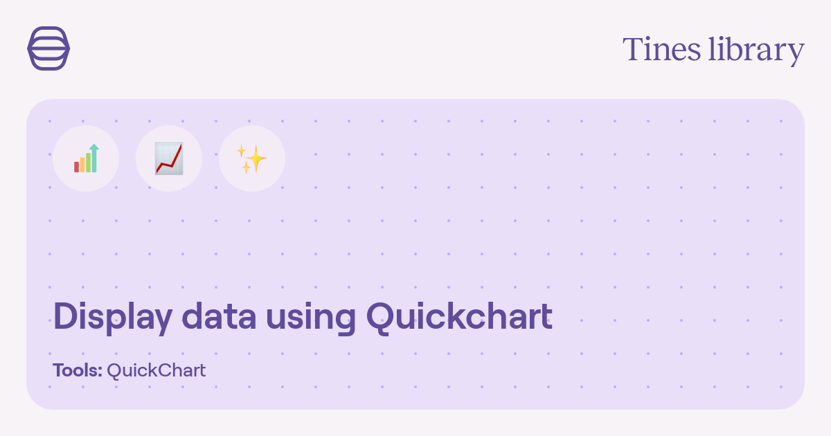 Display data using Quickchart | Library | Tines