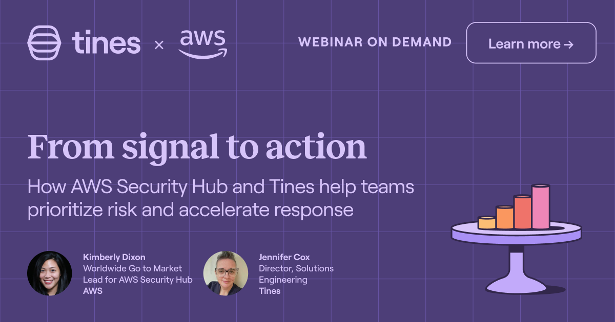 From Signal to Action: How AWS Security Hub and Tines Help Security ...