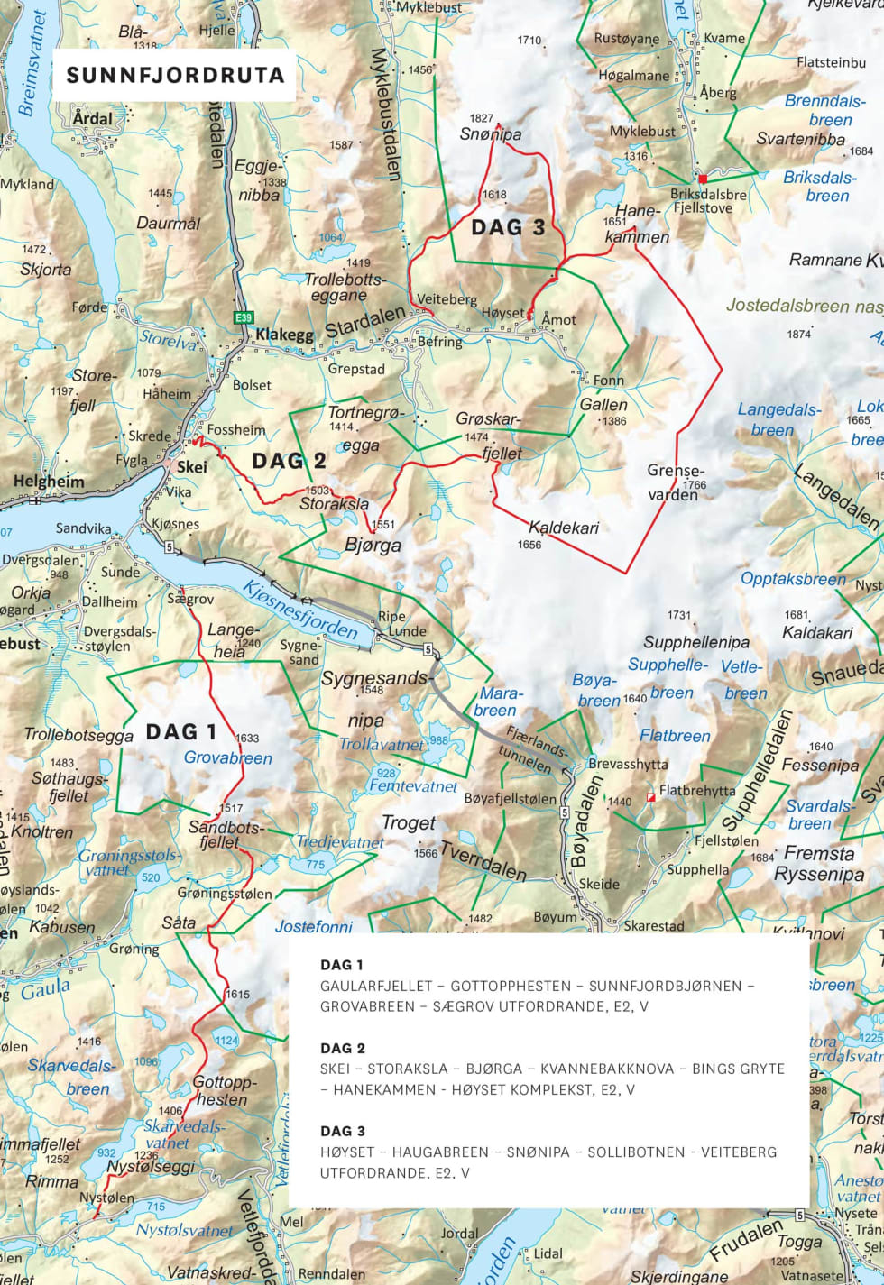 Topptur Sunnfjord - Førde - Jølstravatnet | FRIFLYT.NO