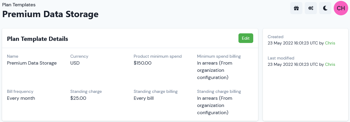 Creating Plan Templates : m3ter Documentation