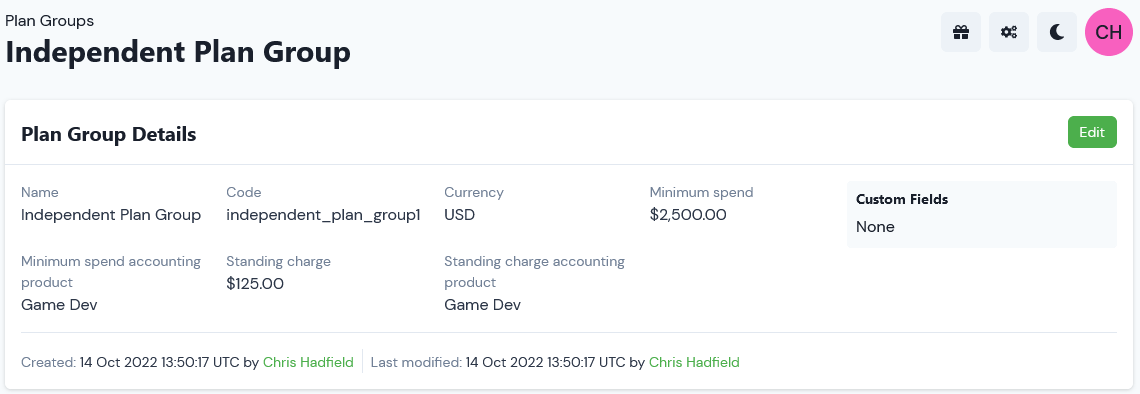 Working with Plan Groups : m3ter Documentation