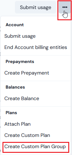 Creating Custom Plan Groups for Accounts - m3ter Documentation
