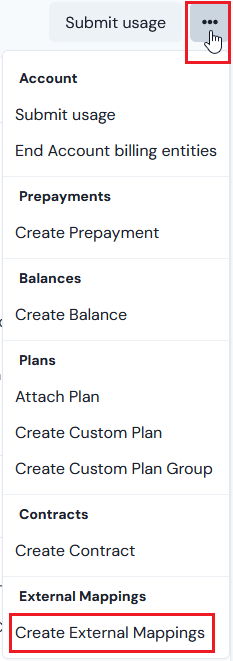 Creating and Managing External Mappings for Accounts - m3ter Documentation