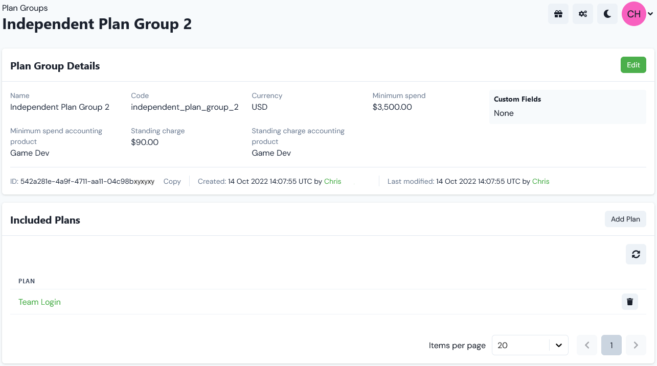 Working with Plan Groups - m3ter Documentation