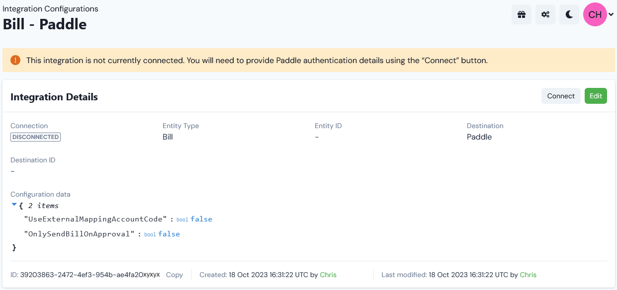 Configuring Paddle Integrations - m3ter Documentation