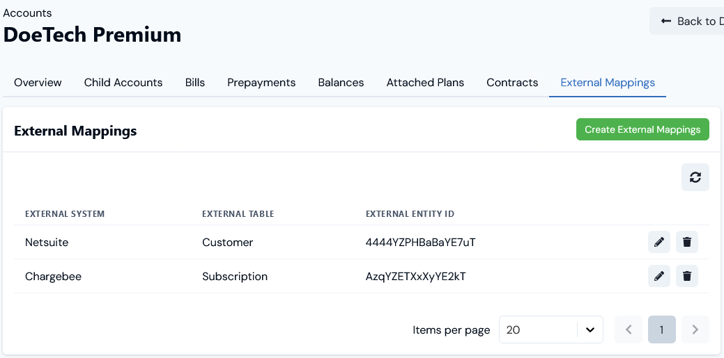 Creating and Managing External Mappings for Accounts - m3ter Documentation