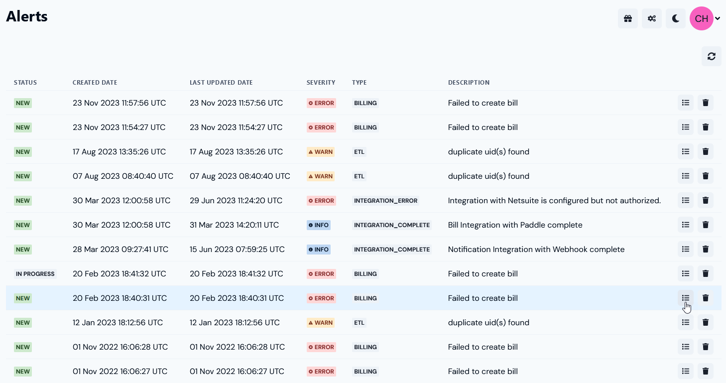 Viewing And Managing System Alerts M3ter Documentation
