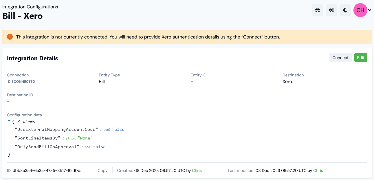 Configuring Xero Integrations - m3ter Documentation