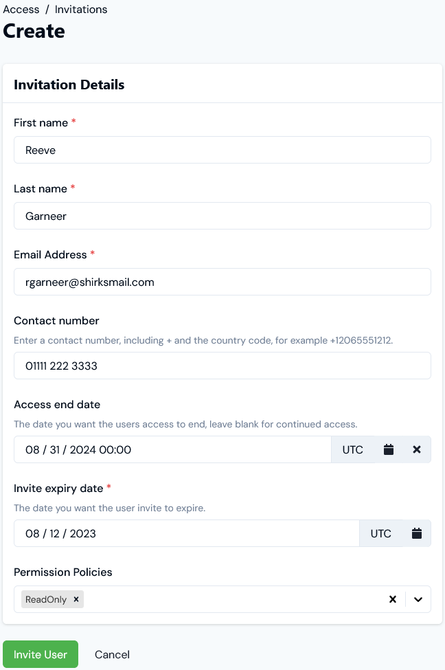 Inviting Users to Organization - m3ter Documentation Inviting Users to Organization - m3ter Documentation