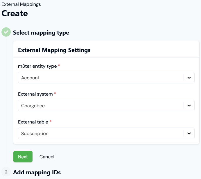 Creating and Managing External Mappings - m3ter Documentation