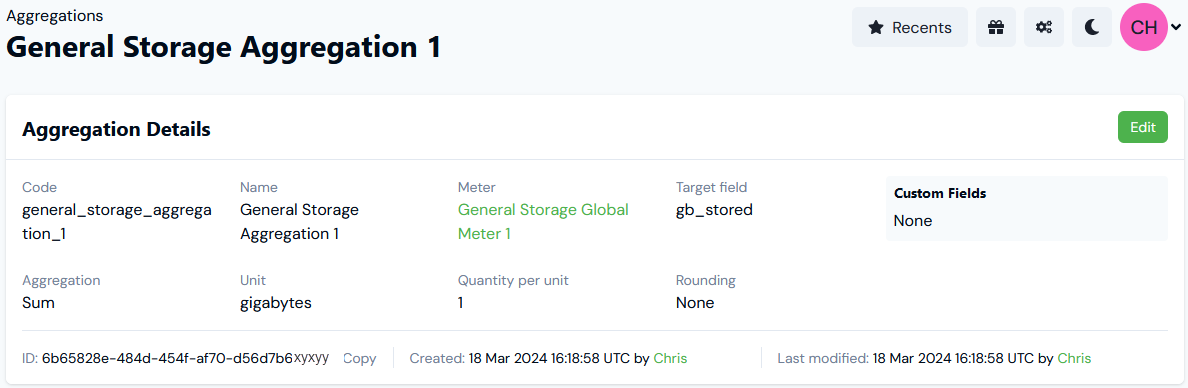 Creating Global Aggregations - m3ter Documentation