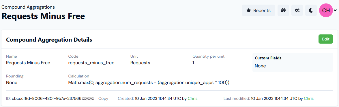 Compound Aggregations - m3ter Documentation