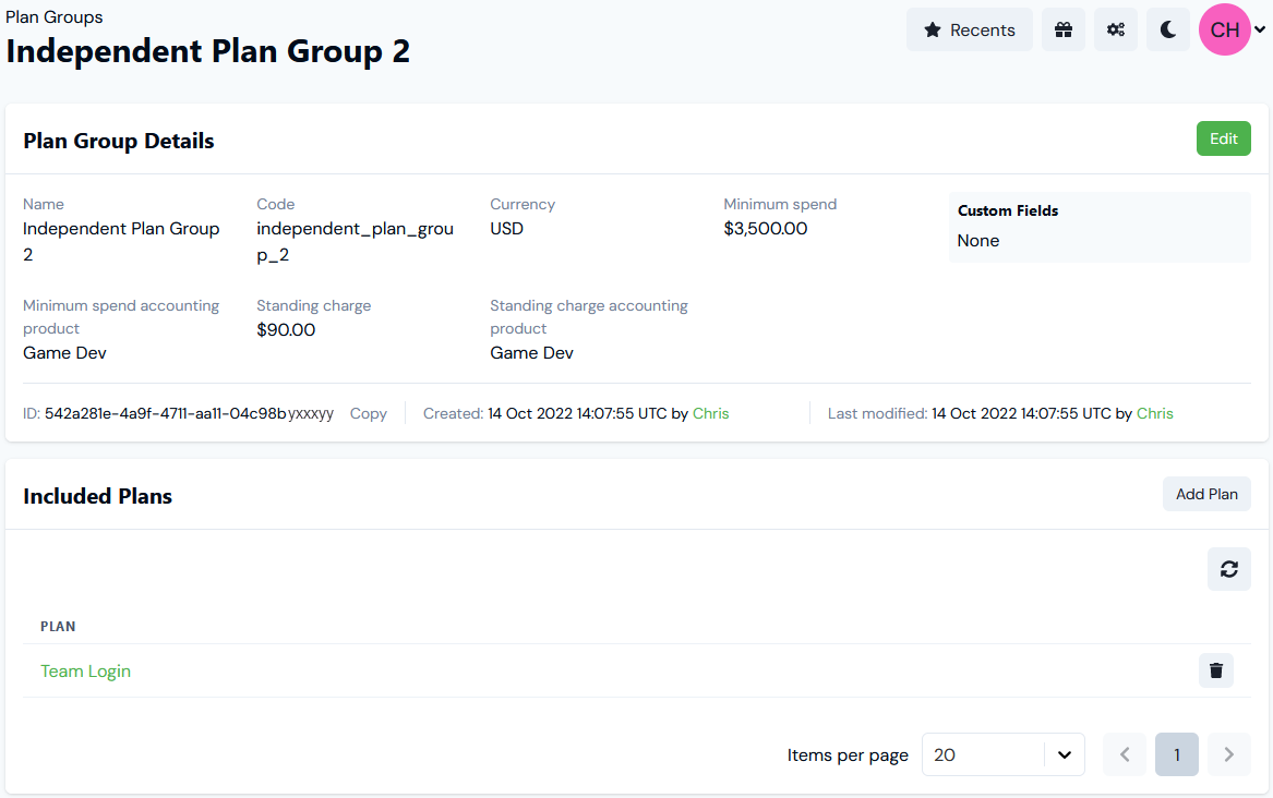 Working with Plan Groups - m3ter Documentation