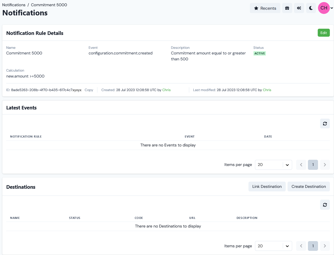 Creating Managing And Reviewing Notifications M3ter Documentation